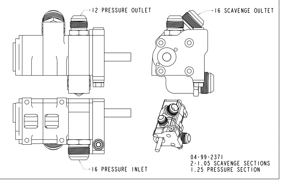 DAILEY ENGINEERING DRY SUMP OIL PUMP - SP SERIES 04-99-2371-2 – Speed ...