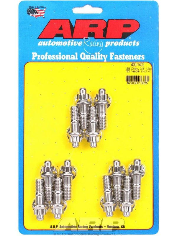 ARP STUD KITS Chev Exhaust Header Studs 3/8 SS 400-1402 – Speed ...