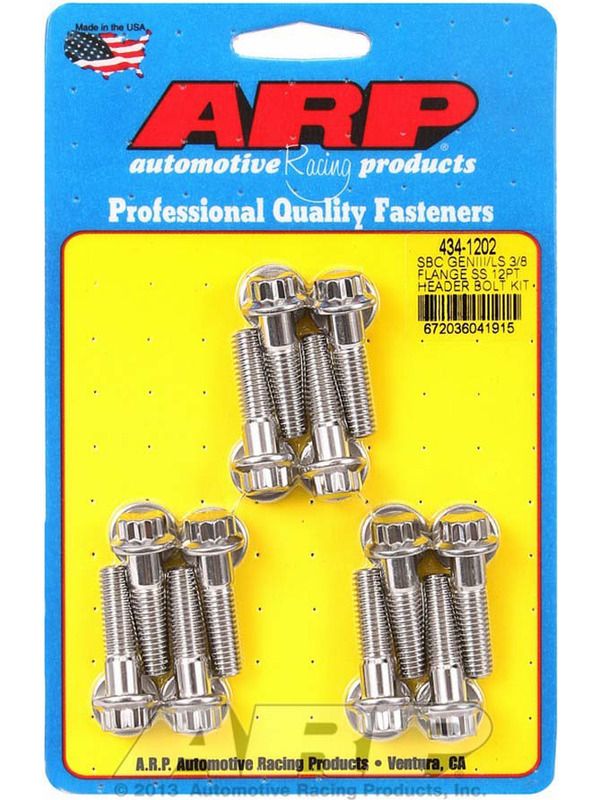 ARP BOLT KIT Exhaust Header 12PT M8x1.181" LS 434-1202 – Speed ...