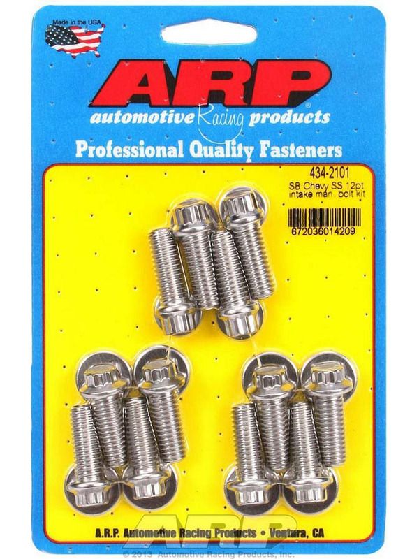 ARP BOLT KIT SB Chev SS INT. Manifold Bolts 434-2101 – Speed Solutions ...